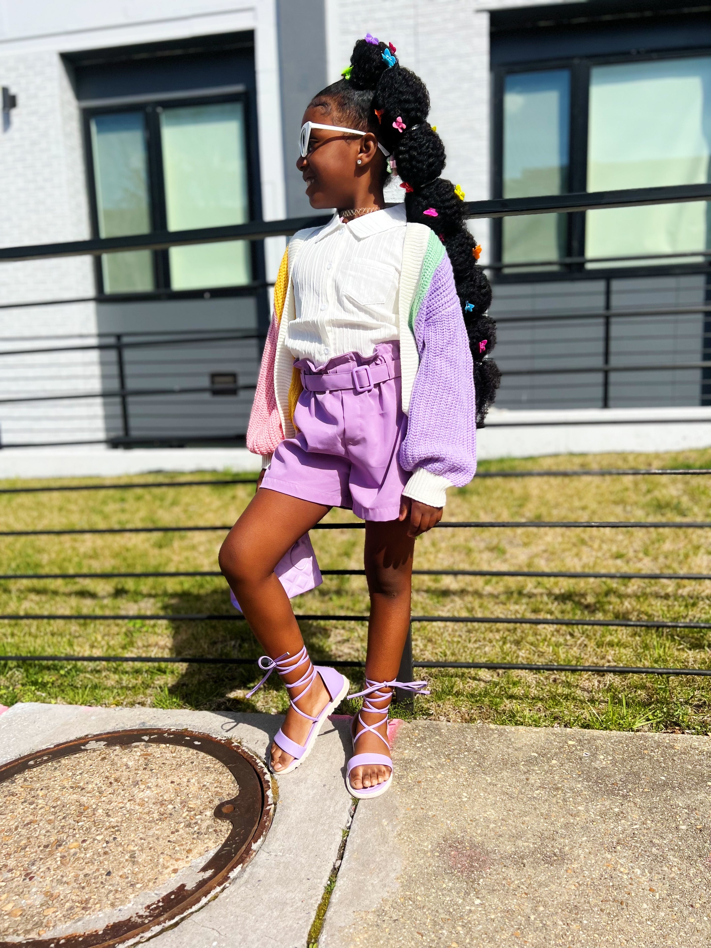 Lavender High Waist Shorts – Winter's Lemonade Stand